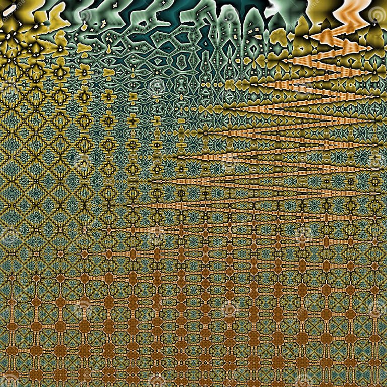 Abstract Fractal Pattern Transformation Stock Illustration ...