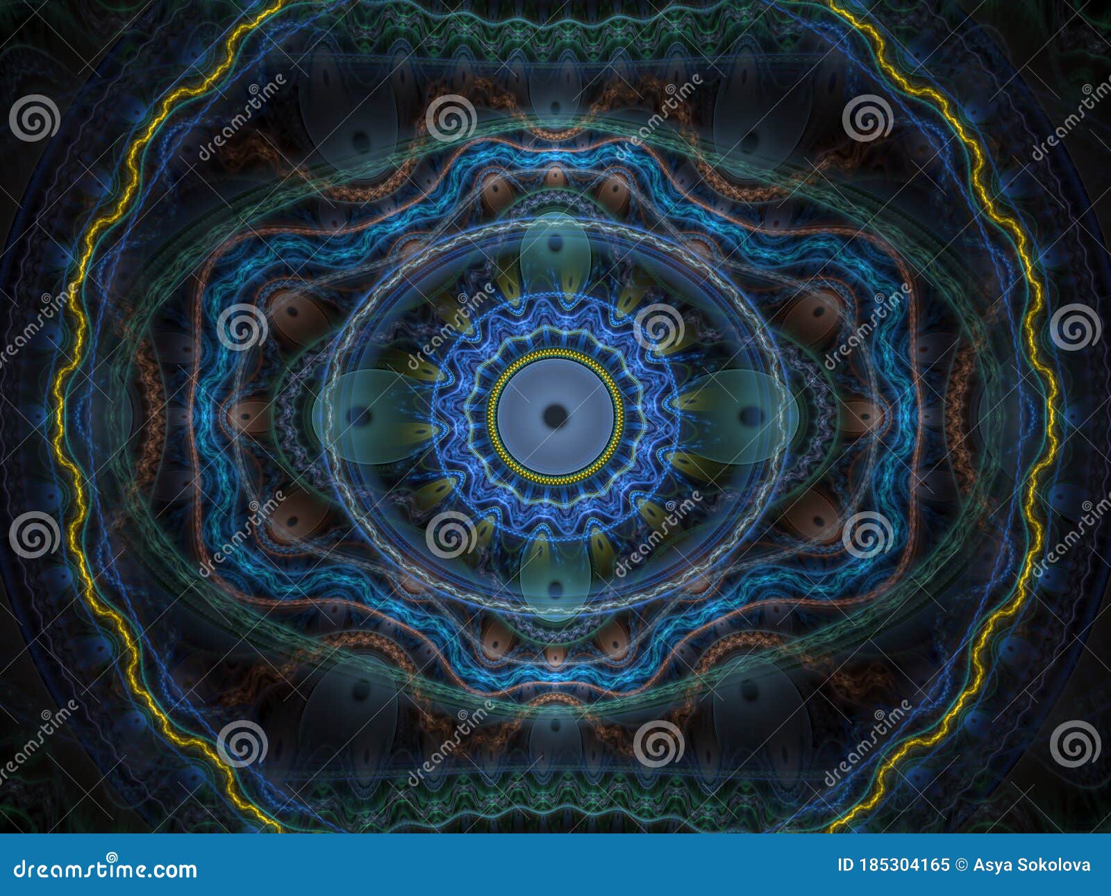 Fractal Geometry Pattern Stock Illustration Illustration Of Science