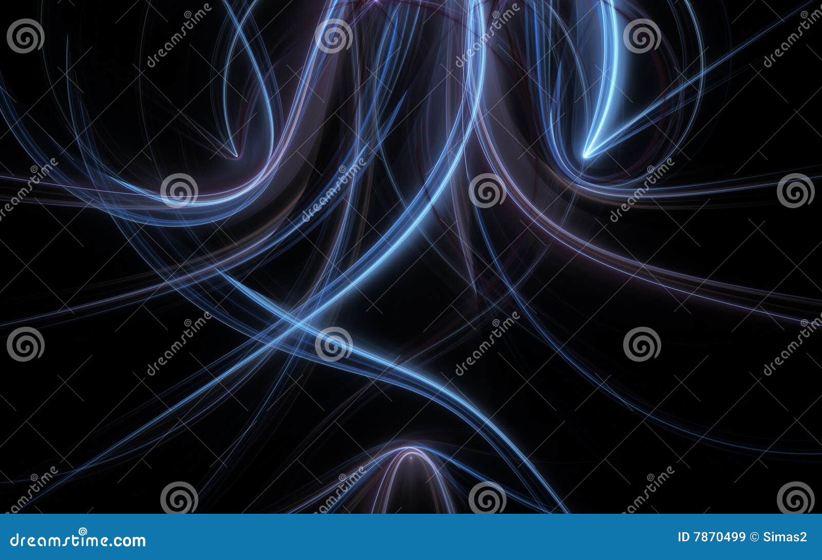 Fractal Glowing Lights stock illustration. Illustration of fractal ...