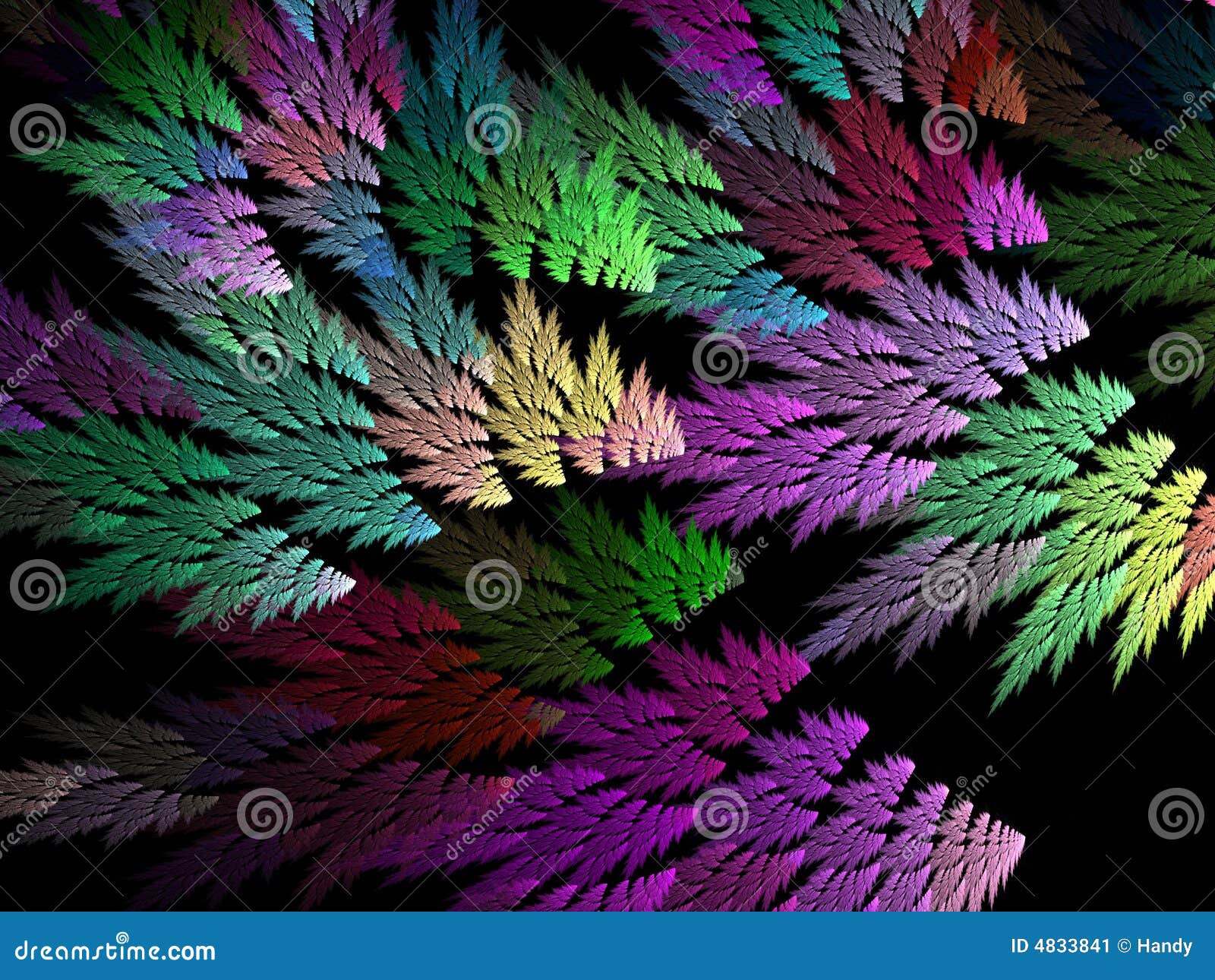Fractal Illusion stock illustration. Illustration of background - 4833841