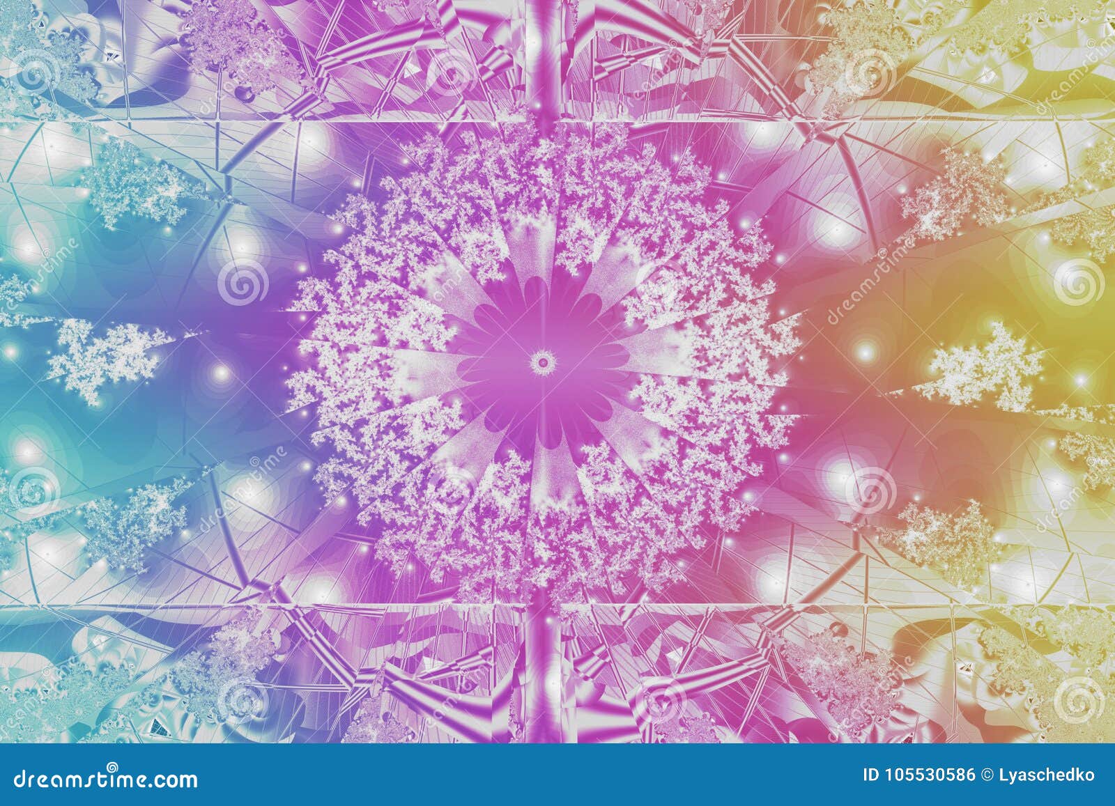 Fractal Image: Fancy Pattern. Stock Illustration - Illustration of ...