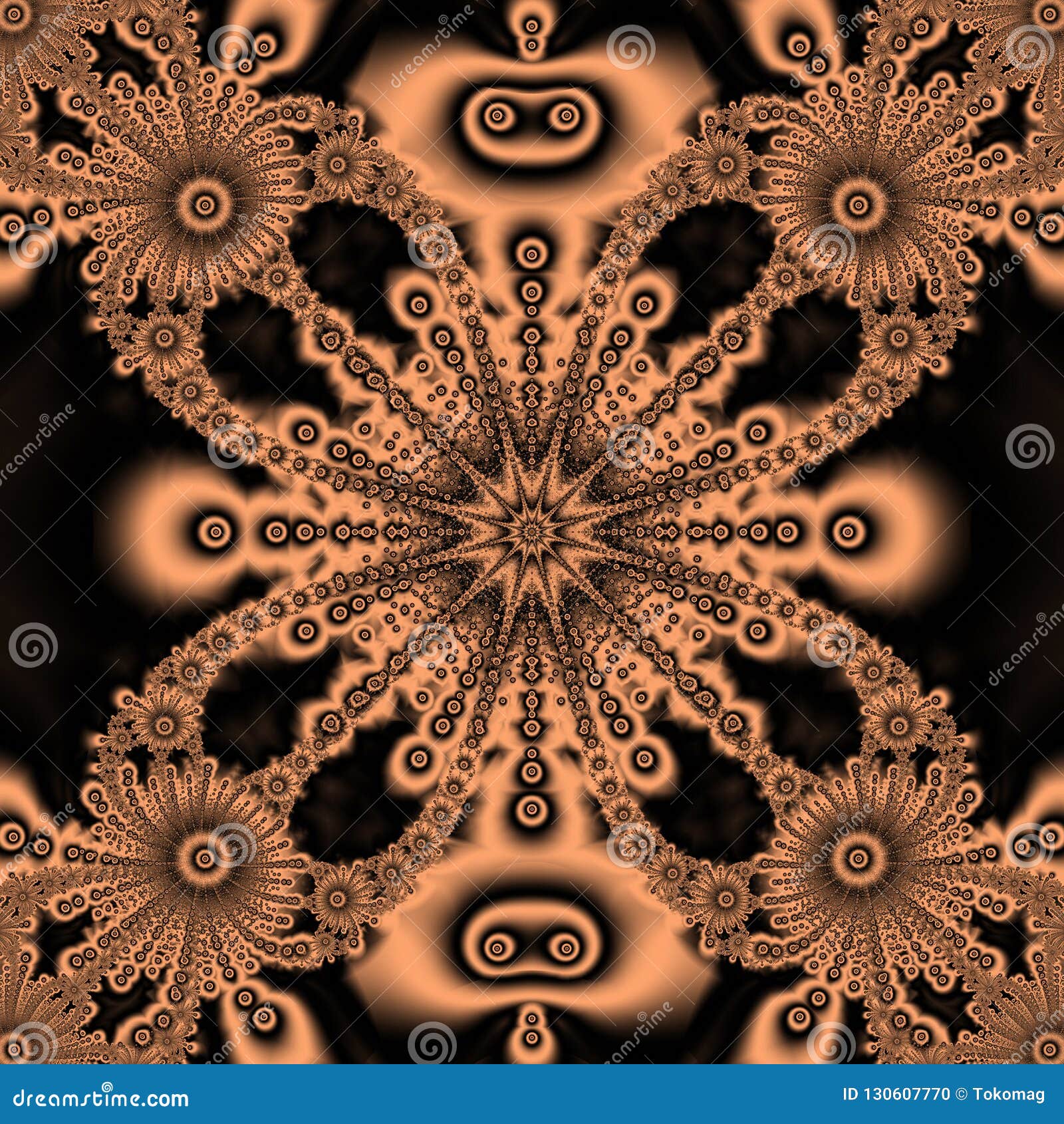Fractal ceramic tile stock illustration. Illustration of fantasy ...