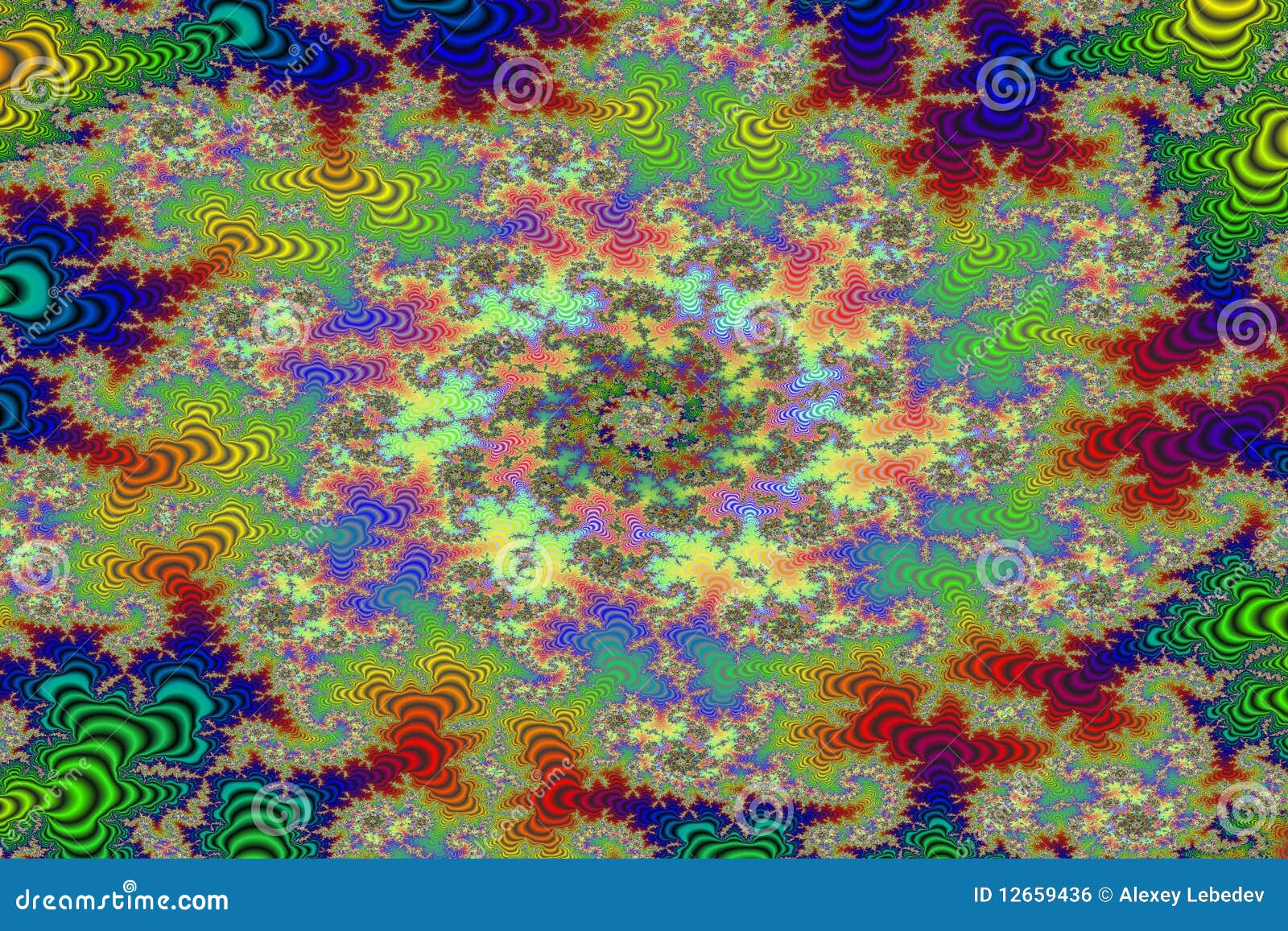 Fractal image. Wild Forest stock illustration. Illustration of ...