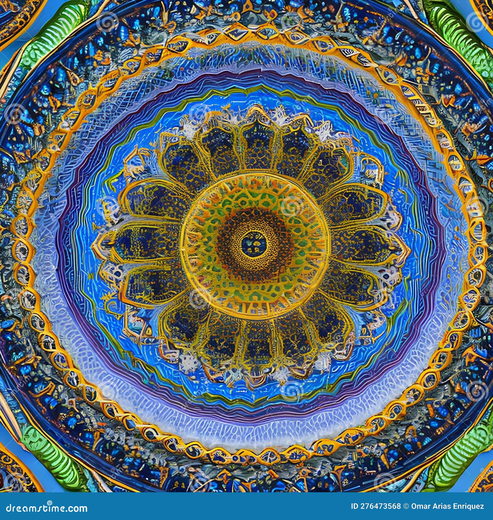 A Fractal Landscape of Repeating Patterns and Shapes, Stretching Out ...