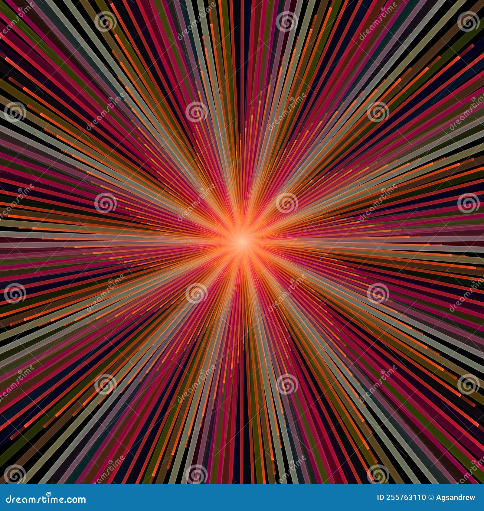 Fractal Line Burst stock illustration. Illustration of element - 255763110