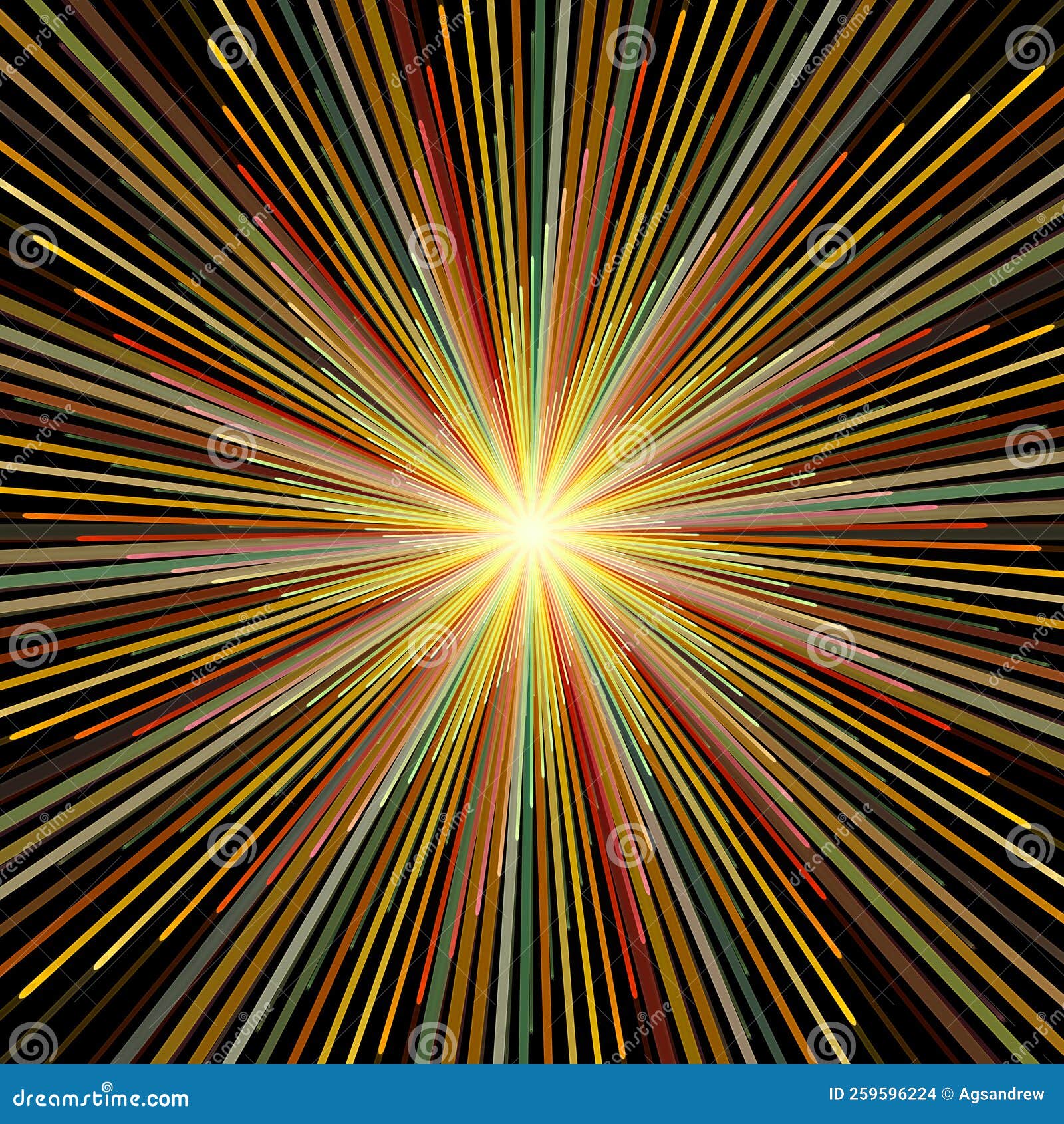 Fractal Line Burst stock illustration. Illustration of detail - 259596224