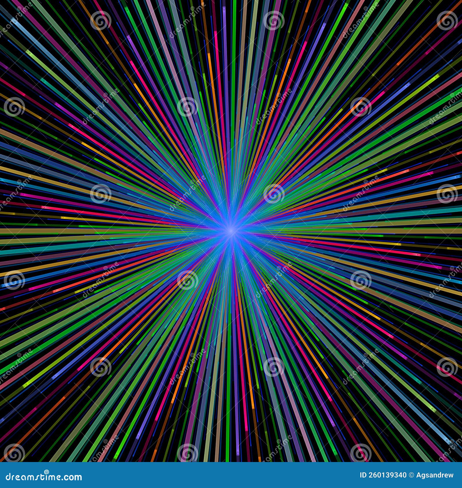 Fractal Line Burst stock illustration. Illustration of radiate - 260139340