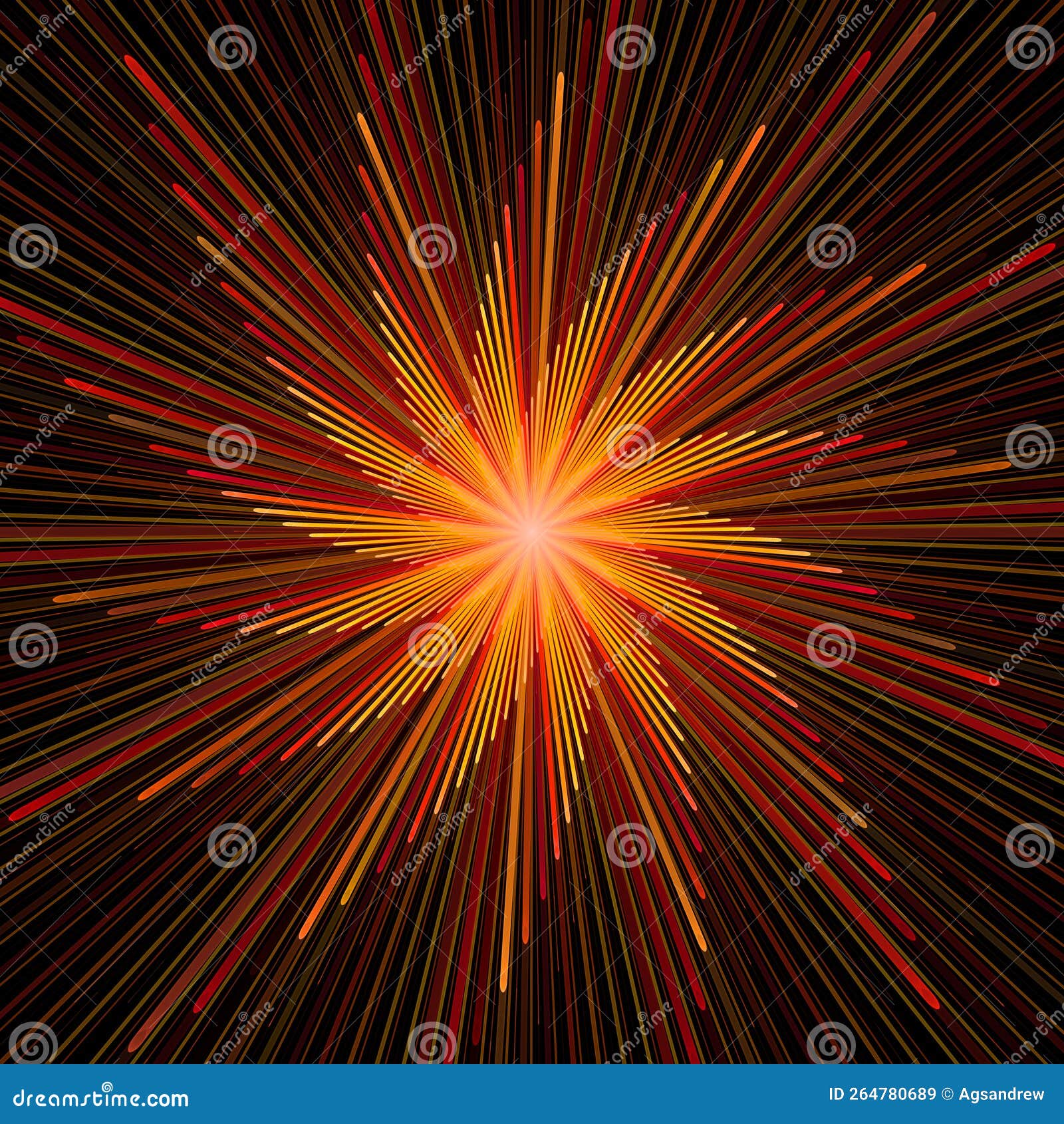 Fractal Line Burst stock illustration. Illustration of abstract - 264780689