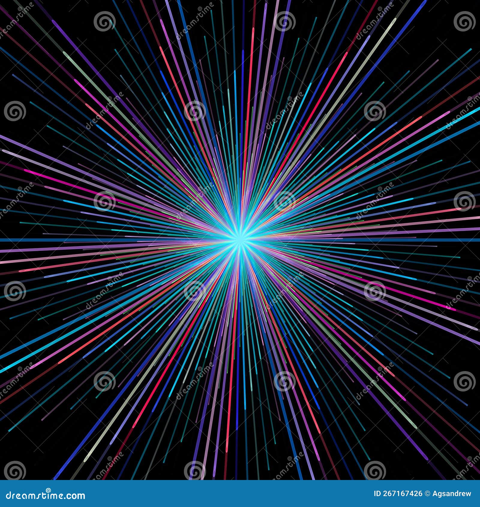 Fractal Line Burst stock illustration. Illustration of abstract - 267167426