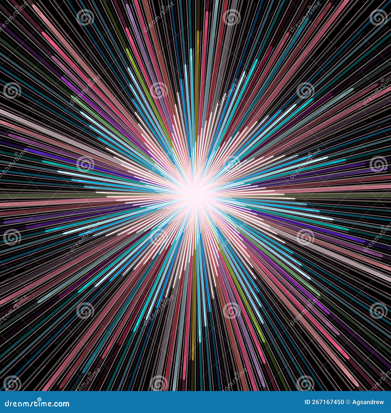 Fractal Line Burst stock photo. Image of pattern, rays - 267167450