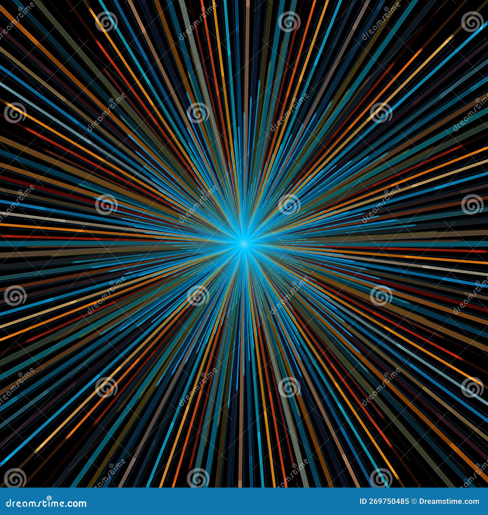 Fractal Line Burst stock illustration. Illustration of series - 269750485