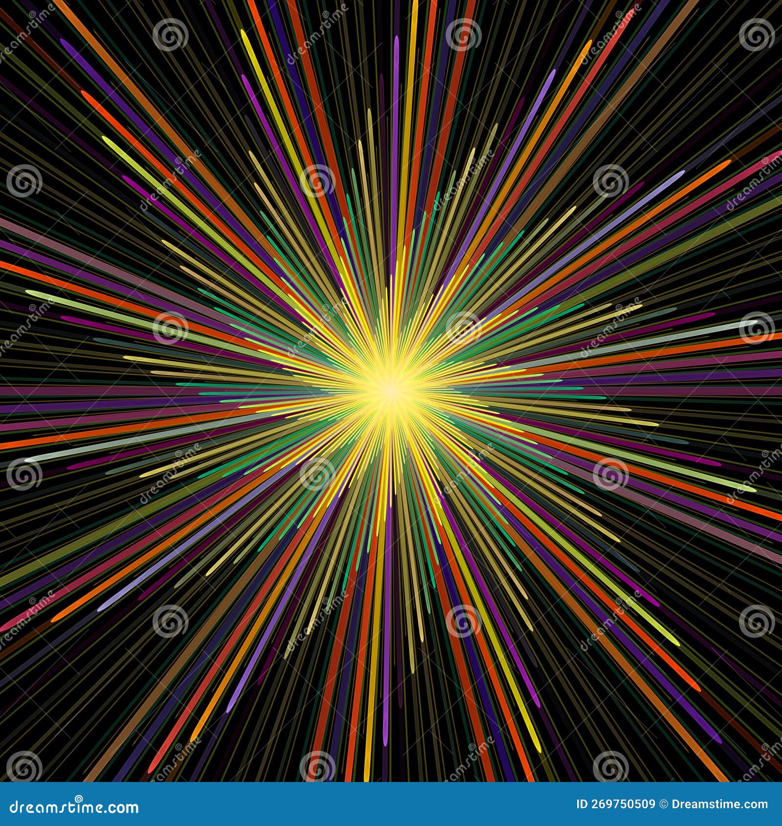 Fractal Line Burst stock illustration. Illustration of geometry - 269750509