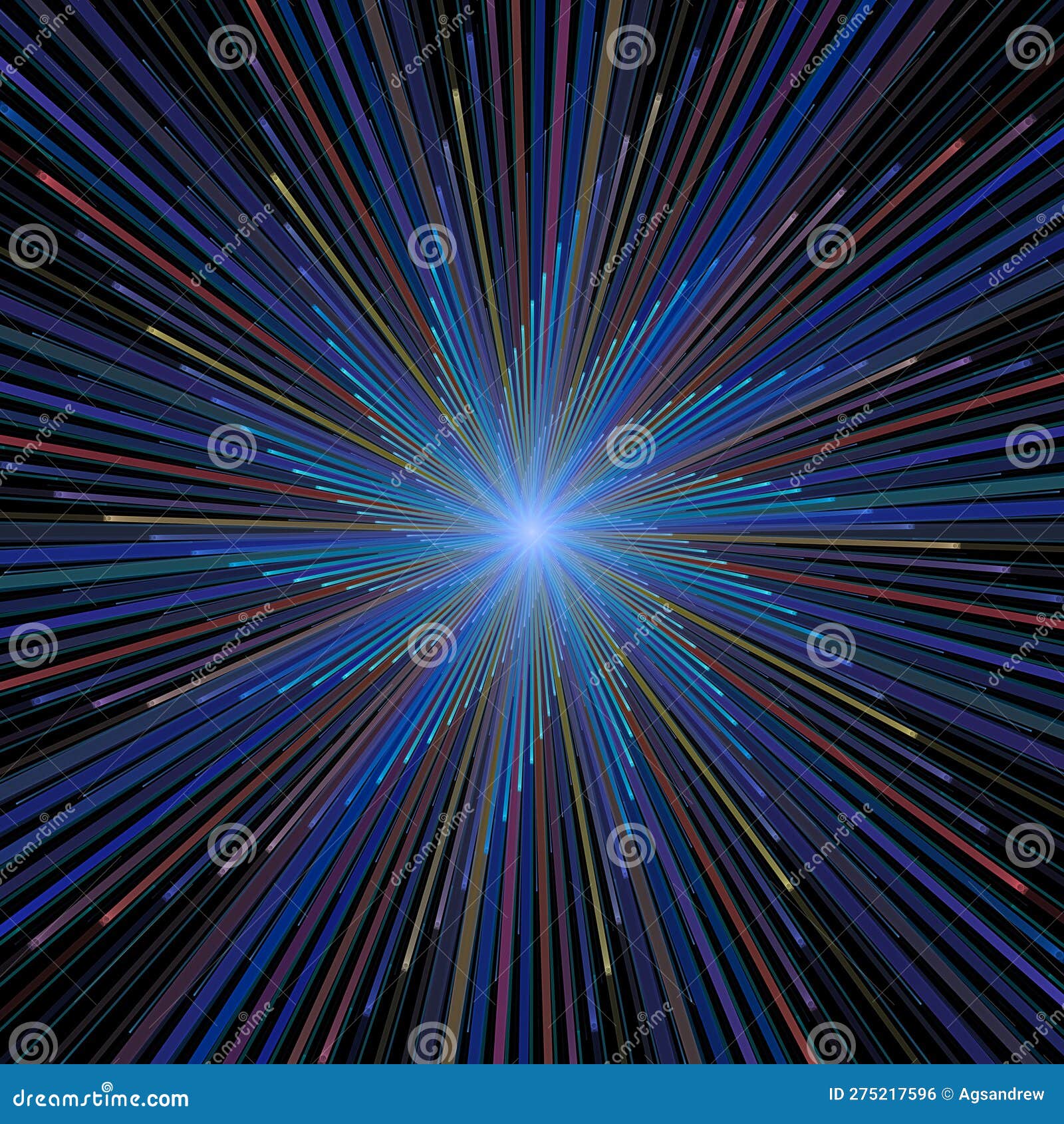 Fractal Line Burst stock illustration. Illustration of abstract - 275217596