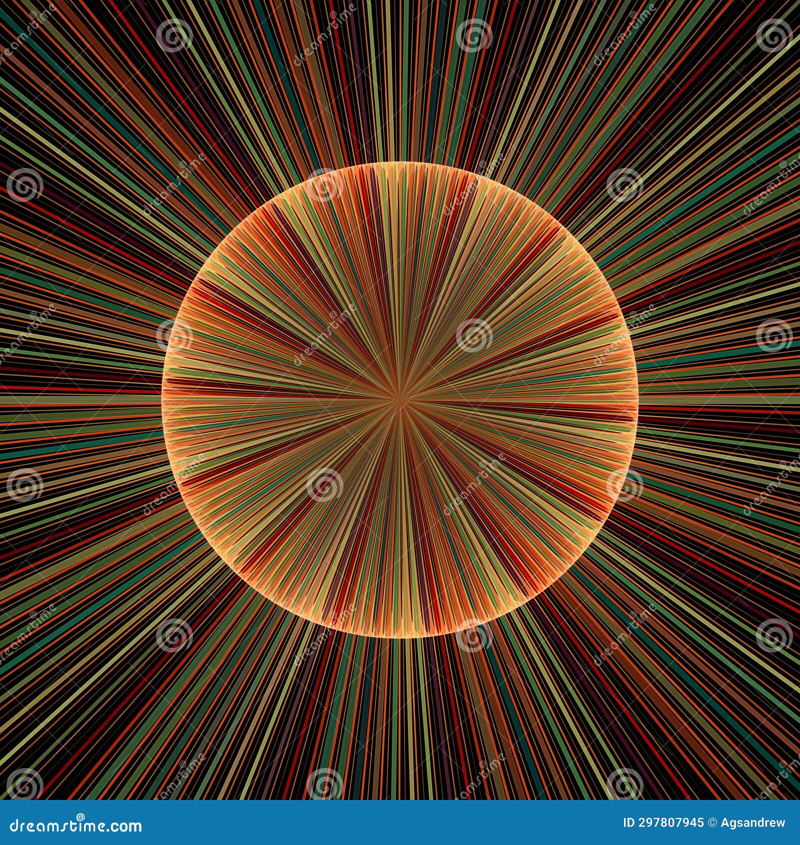 Fractal Line Burst stock image. Image of radial, line - 297807945