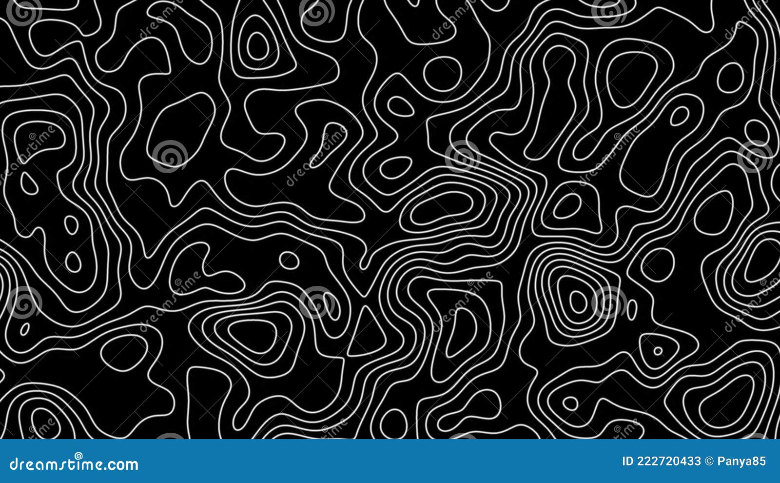 Fractal Lines Background. Topographic Map Like Abstract Backdrop Stock ...