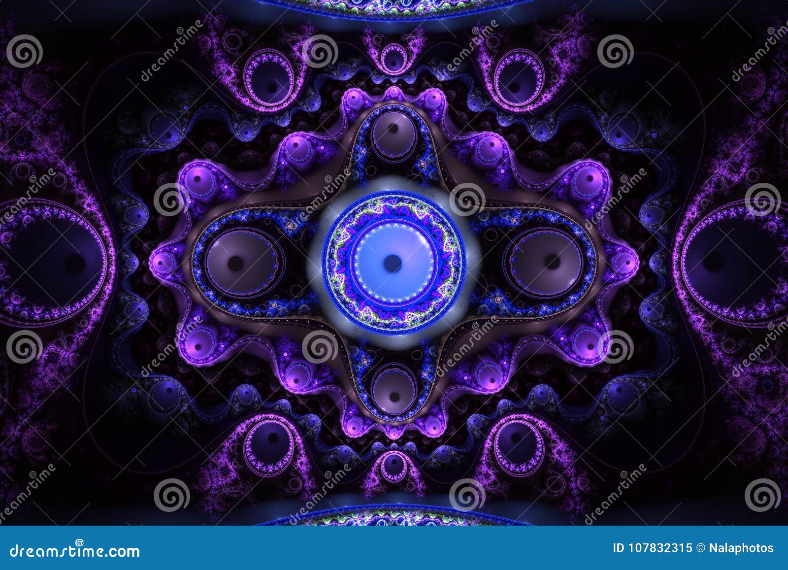 Fractal Mathematic Algorithm Generated Art Picture Illustration Can ...