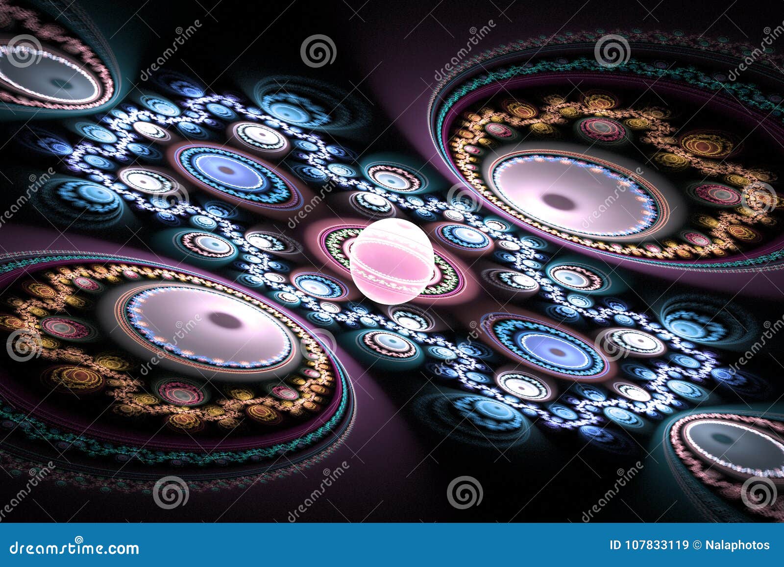 Fractal Mathematic Algorithm Generated Art Picture Illustration Can ...