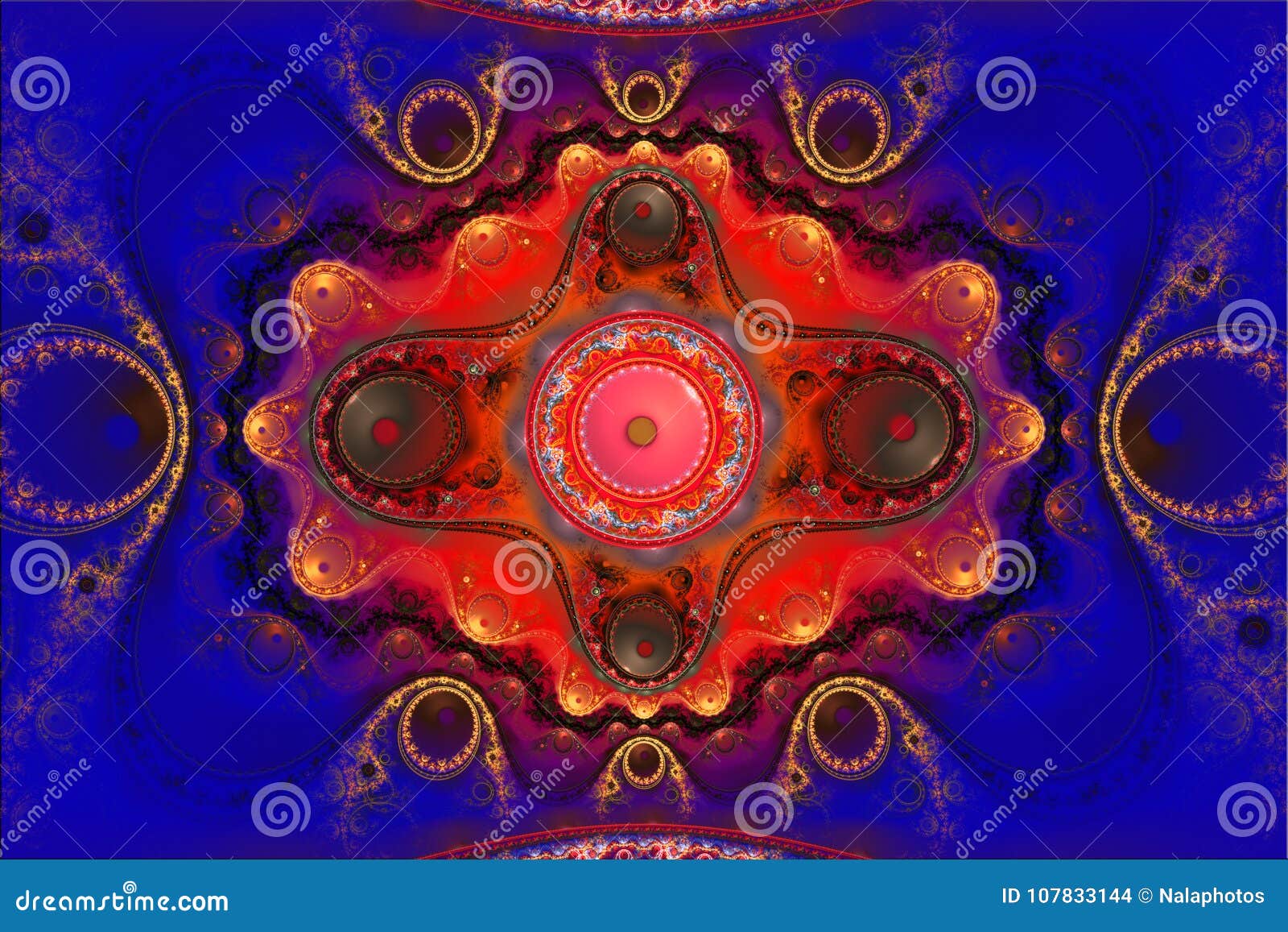 Fractal Mathematic Algorithm Generated Art Picture Illustration Can ...