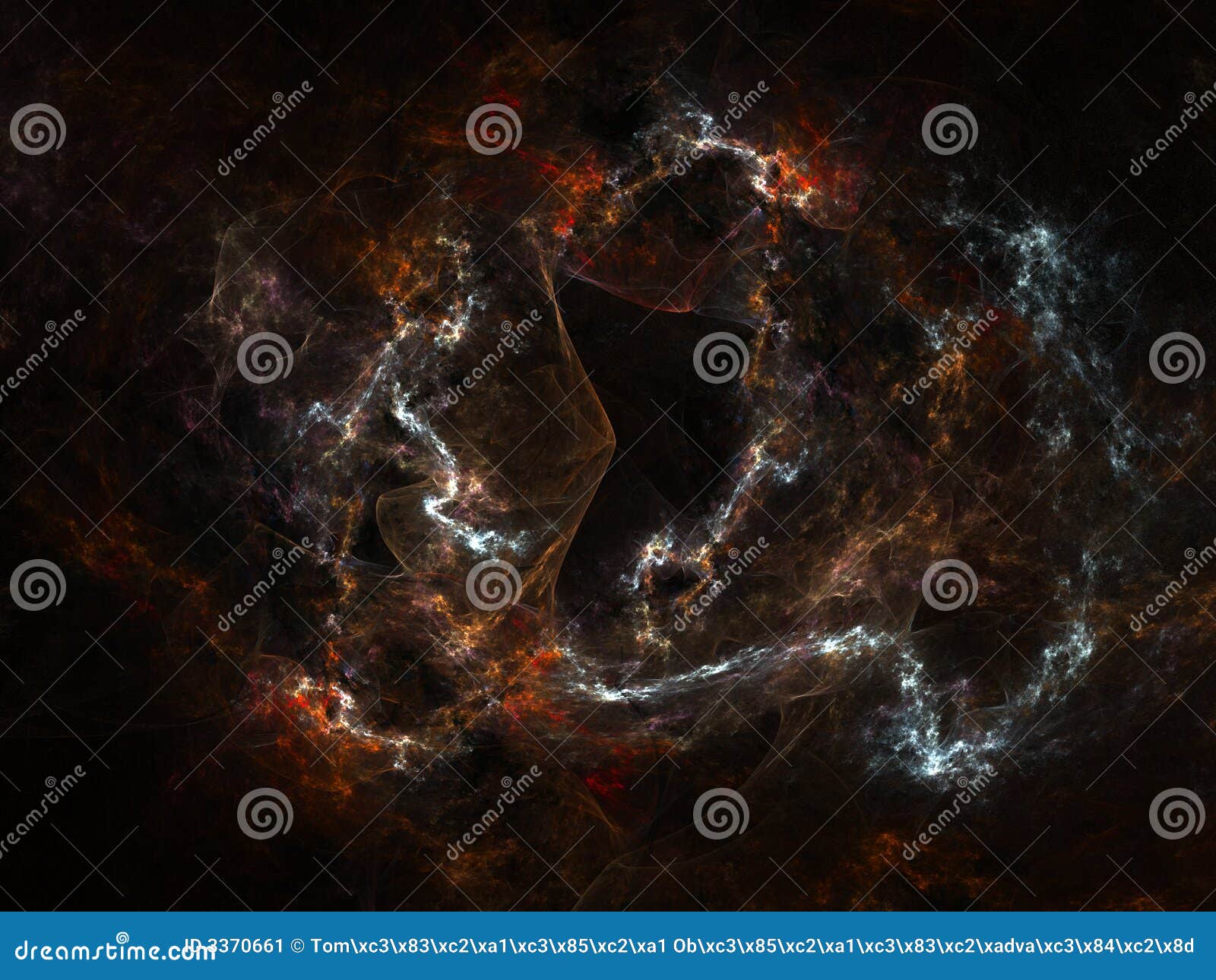 Fractal Nebula stock illustration. Illustration of outer - 3370661
