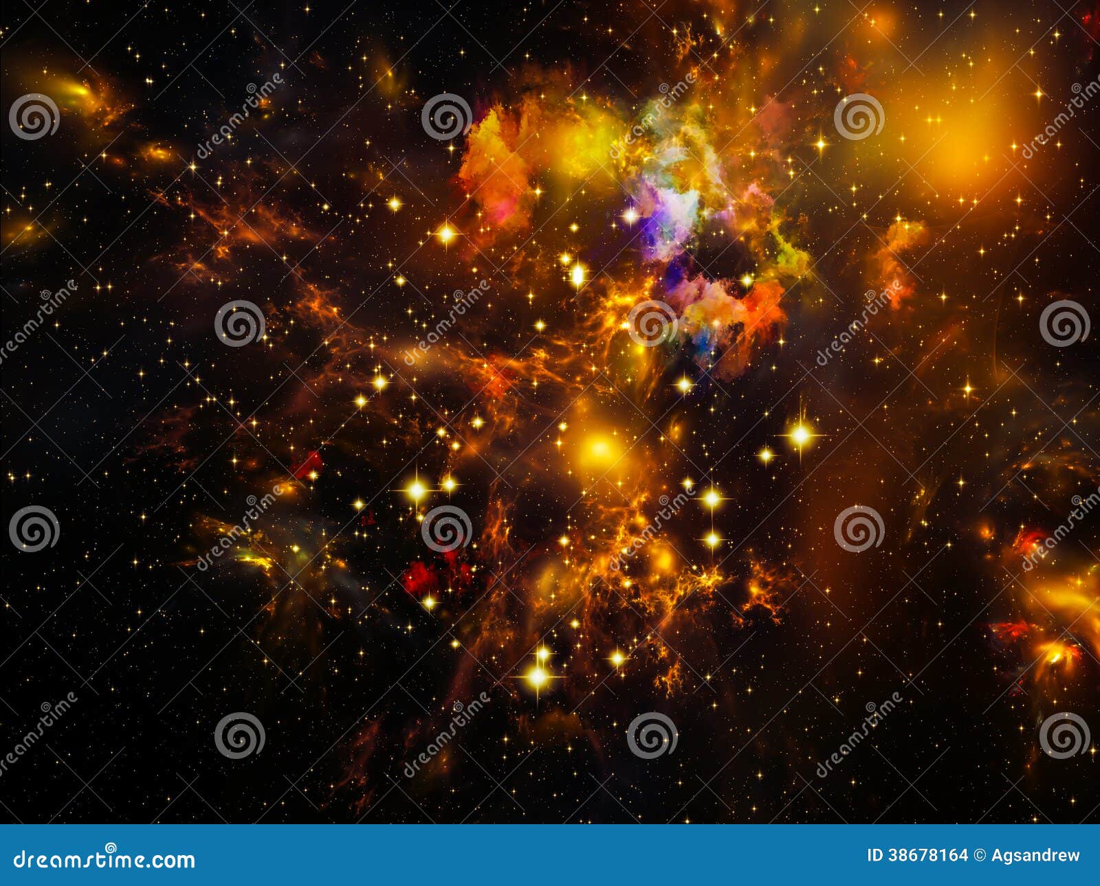 Fractal Nebula stock illustration. Illustration of fantasy - 38678164