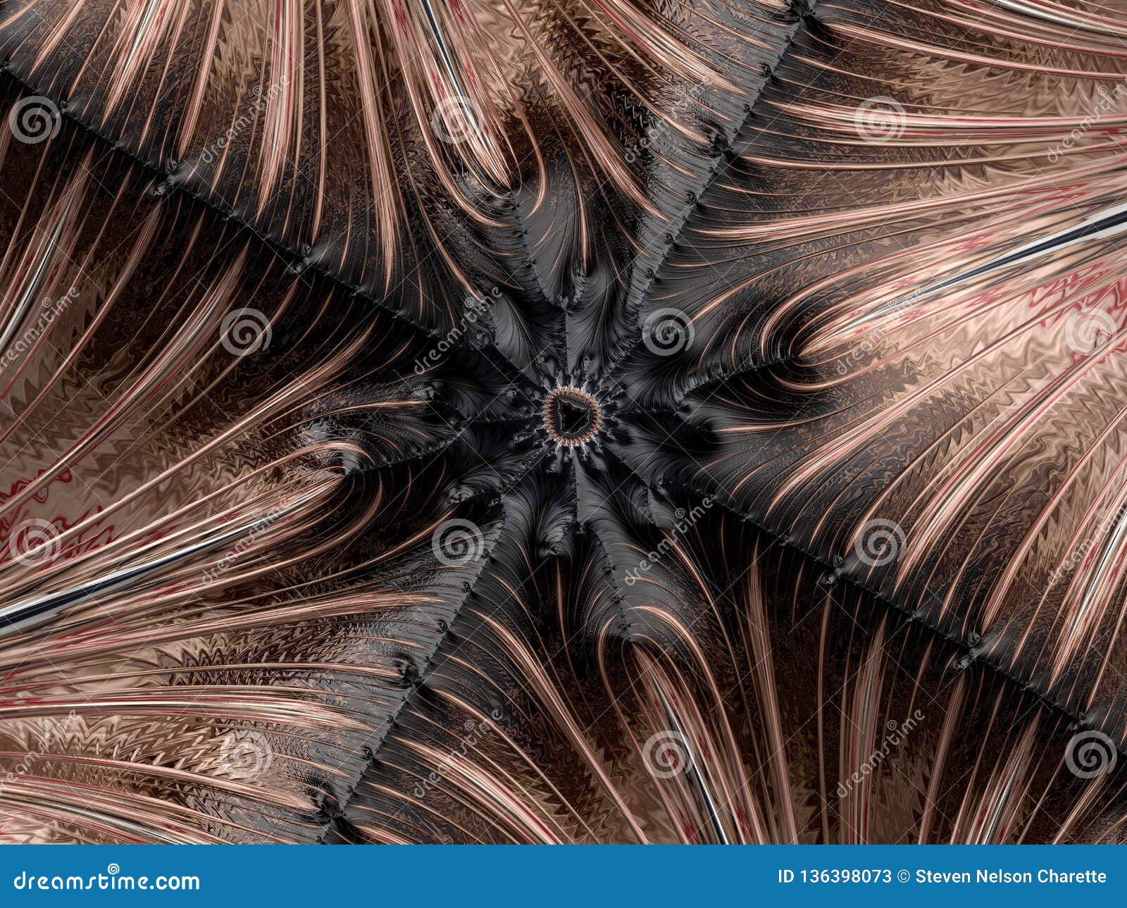 Abstract Computer Generated Fractal Design Stock Image - Image of ...