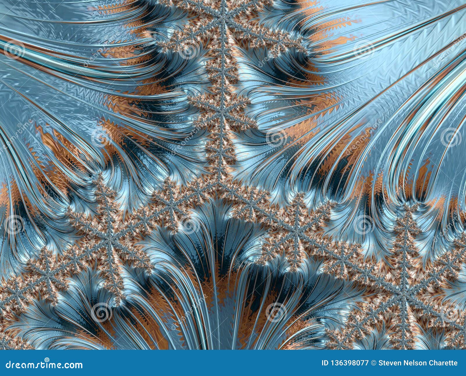 Abstract Computer Generated Fractal Design Stock Image - Image of walls ...