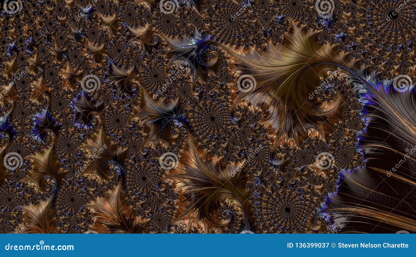 Abstract Computer Generated Fractal Design Stock Image - Image of ...