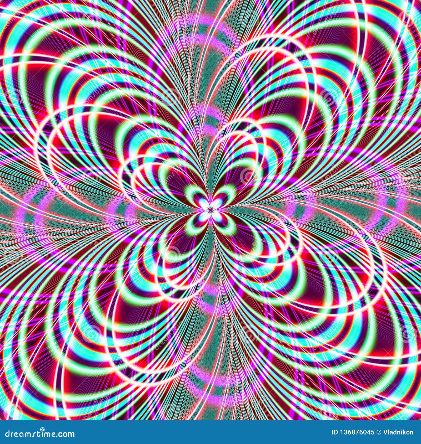 .Fractal is Never-ending Pattern Stock Illustration - Illustration of ...