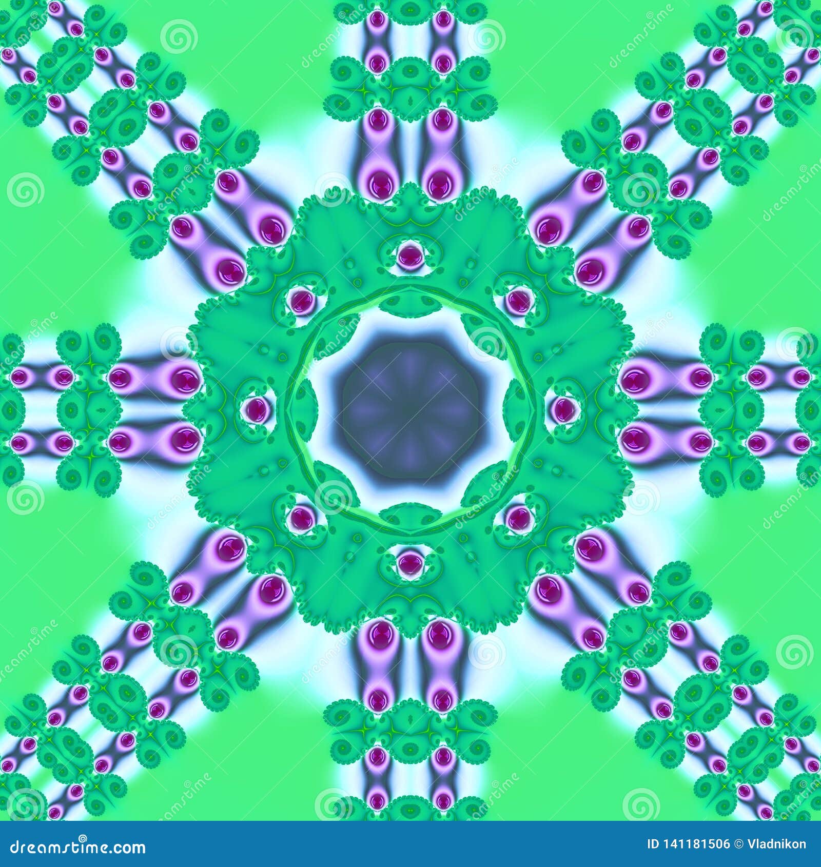 Fractal is Never-ending Pattern. Stock Illustration - Illustration of ...