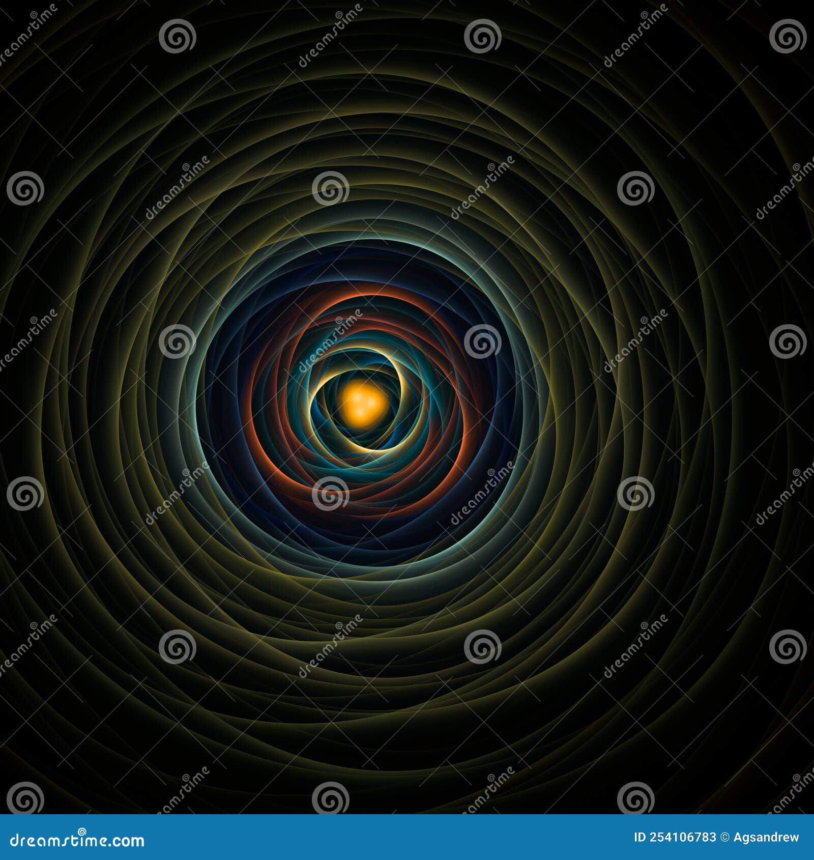 Fractal Orbits stock illustration. Illustration of scientific - 254106783