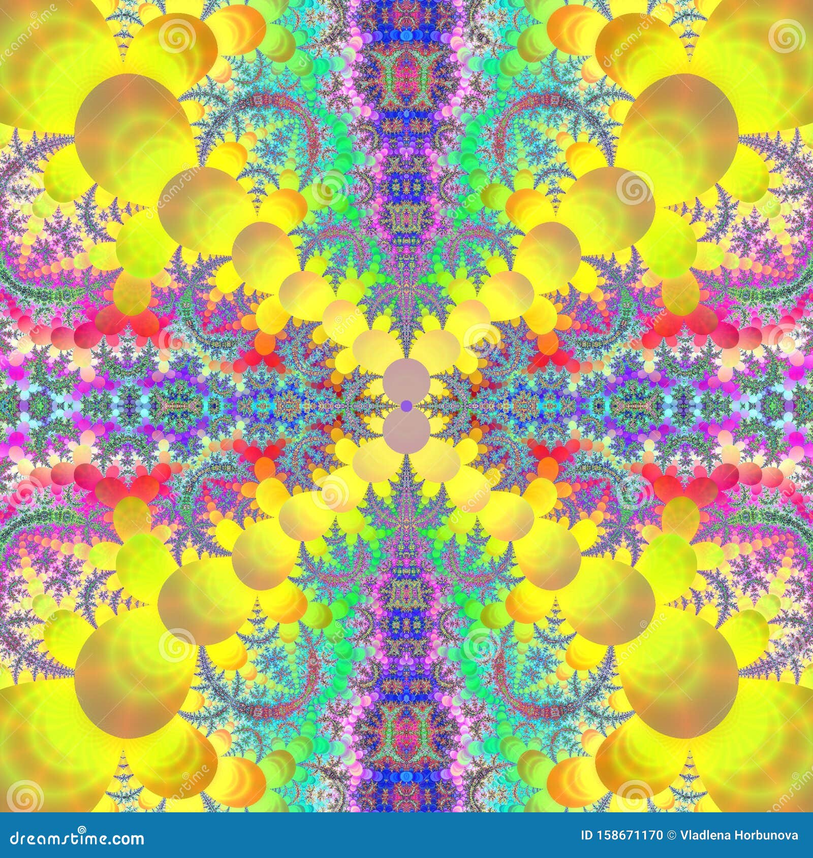 Fractal Pattern. Abstract Digital Background Generated on a Computer ...