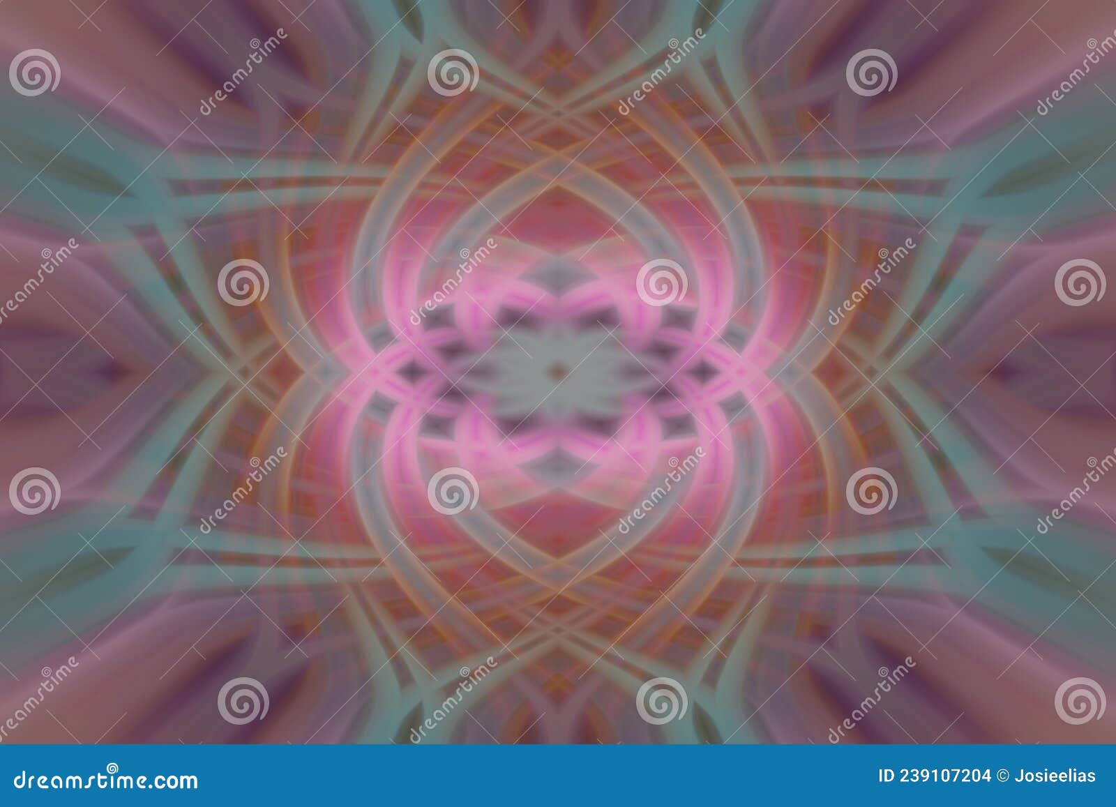 Fractal Pattern, Abstract Pastel Background Stock Illustration ...