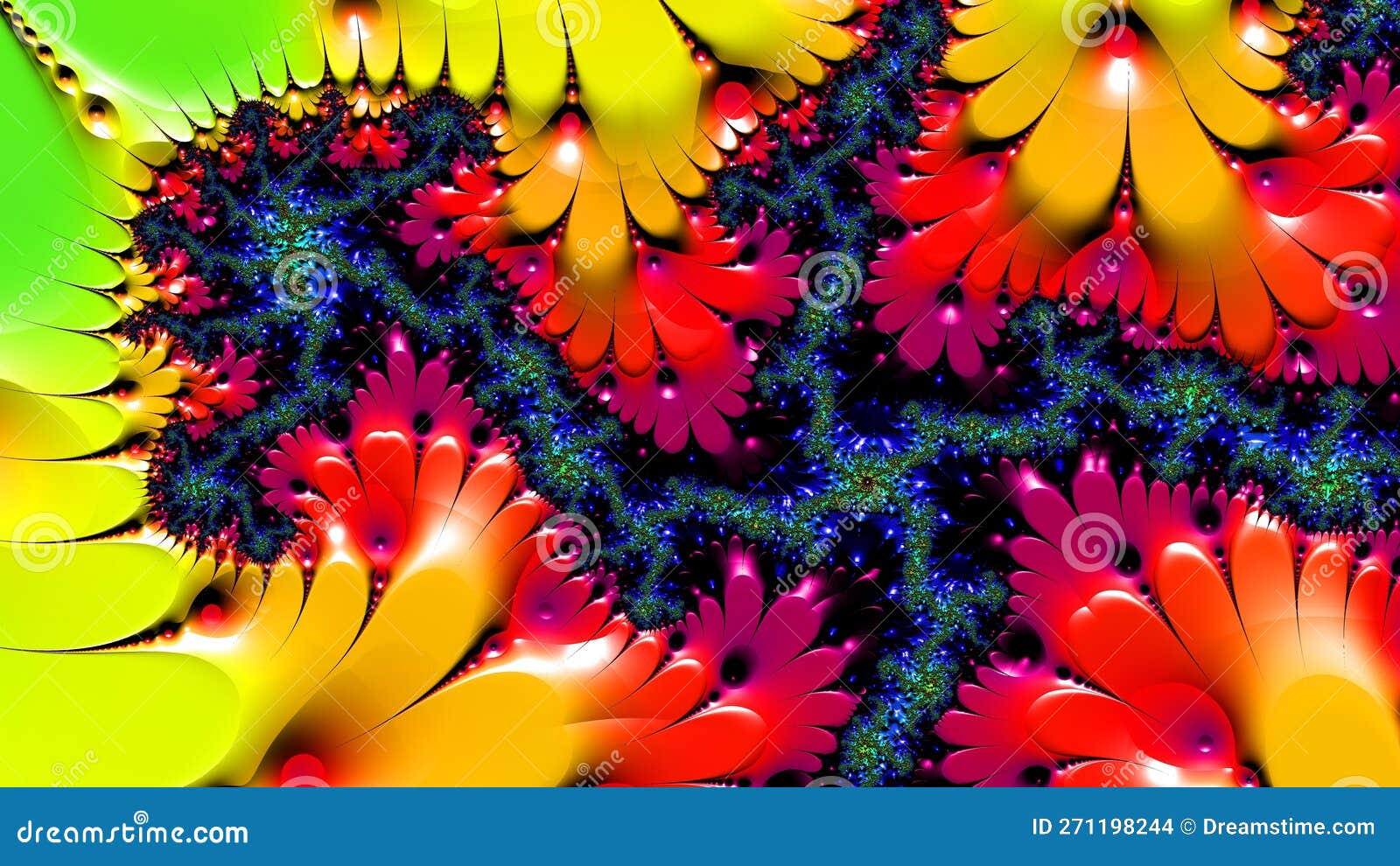 Fractal Pattern Color - Mandelbrot Set Detail, Digital Artwork for ...