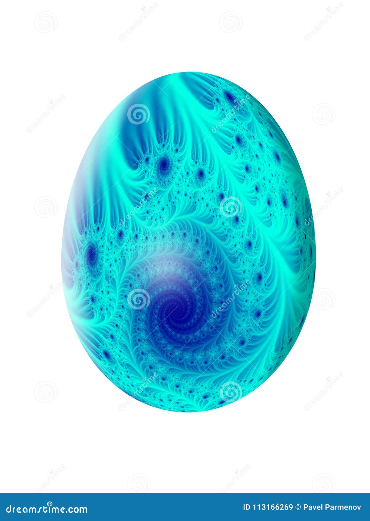 Abstract Fractal Pattern. Easter Egg. Illustration Stock Illustration ...