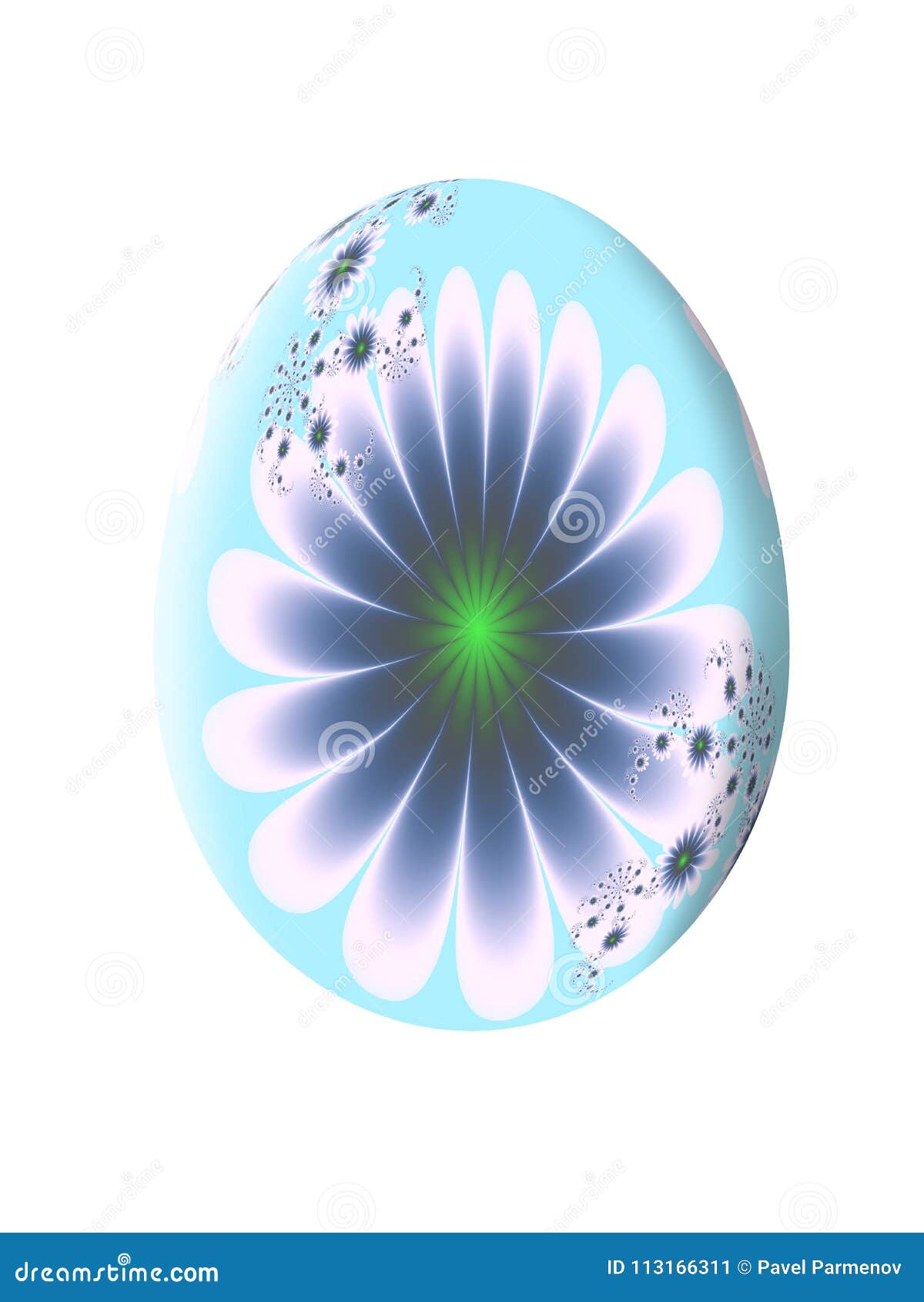 Abstract Fractal Pattern. Easter Egg. Illustration Stock Illustration ...