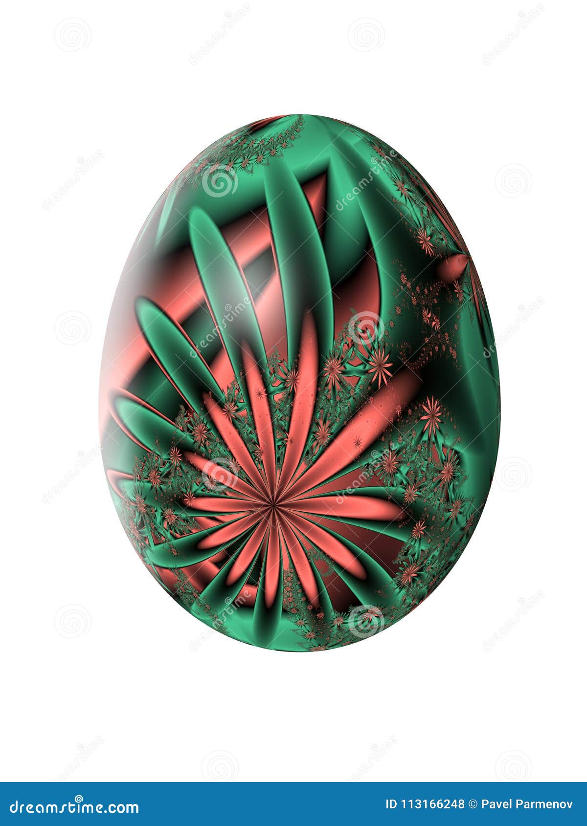 Abstract Fractal Pattern. Easter Egg. Illustration Stock Illustration ...