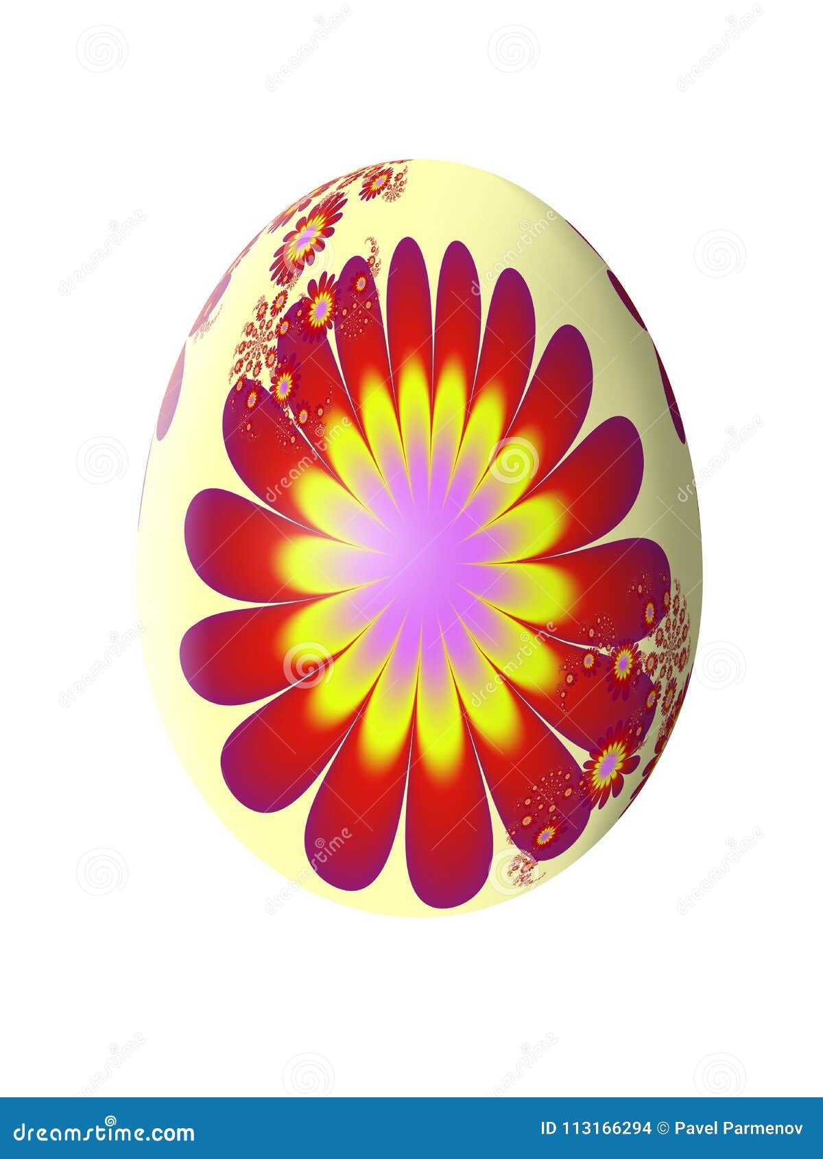 Abstract Fractal Pattern. Easter Egg. Illustration Stock Illustration ...