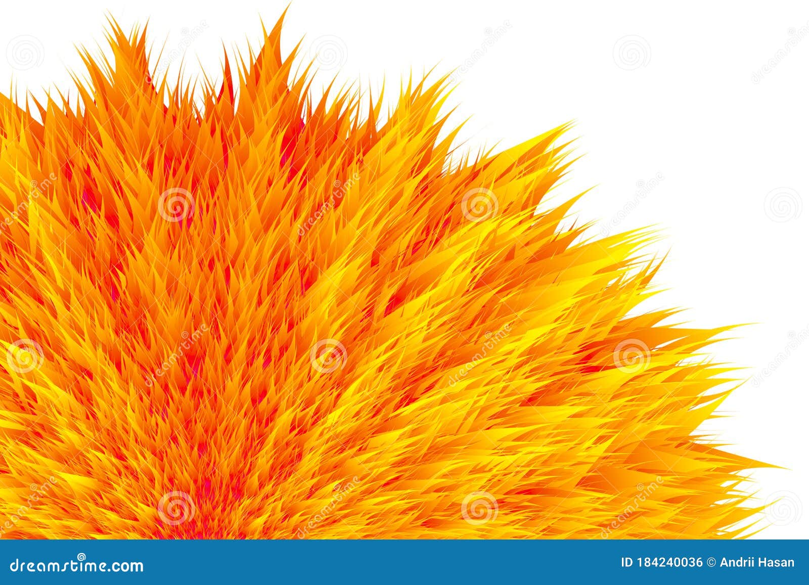 Fractal Pattern with Sharp Lines and Waves on a White Background Stock ...