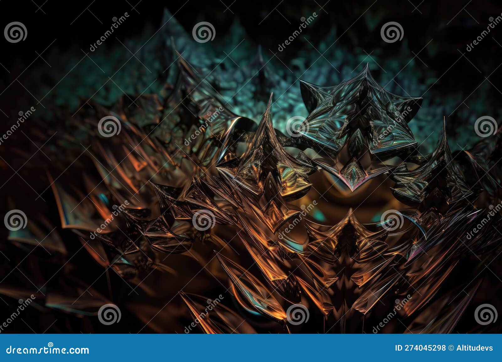 Fractal Pattern on the Surface of a Crystal, Reflecting Its Internal ...