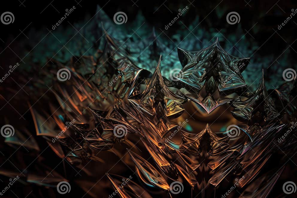 Fractal Pattern on the Surface of a Crystal, Reflecting Its Internal ...