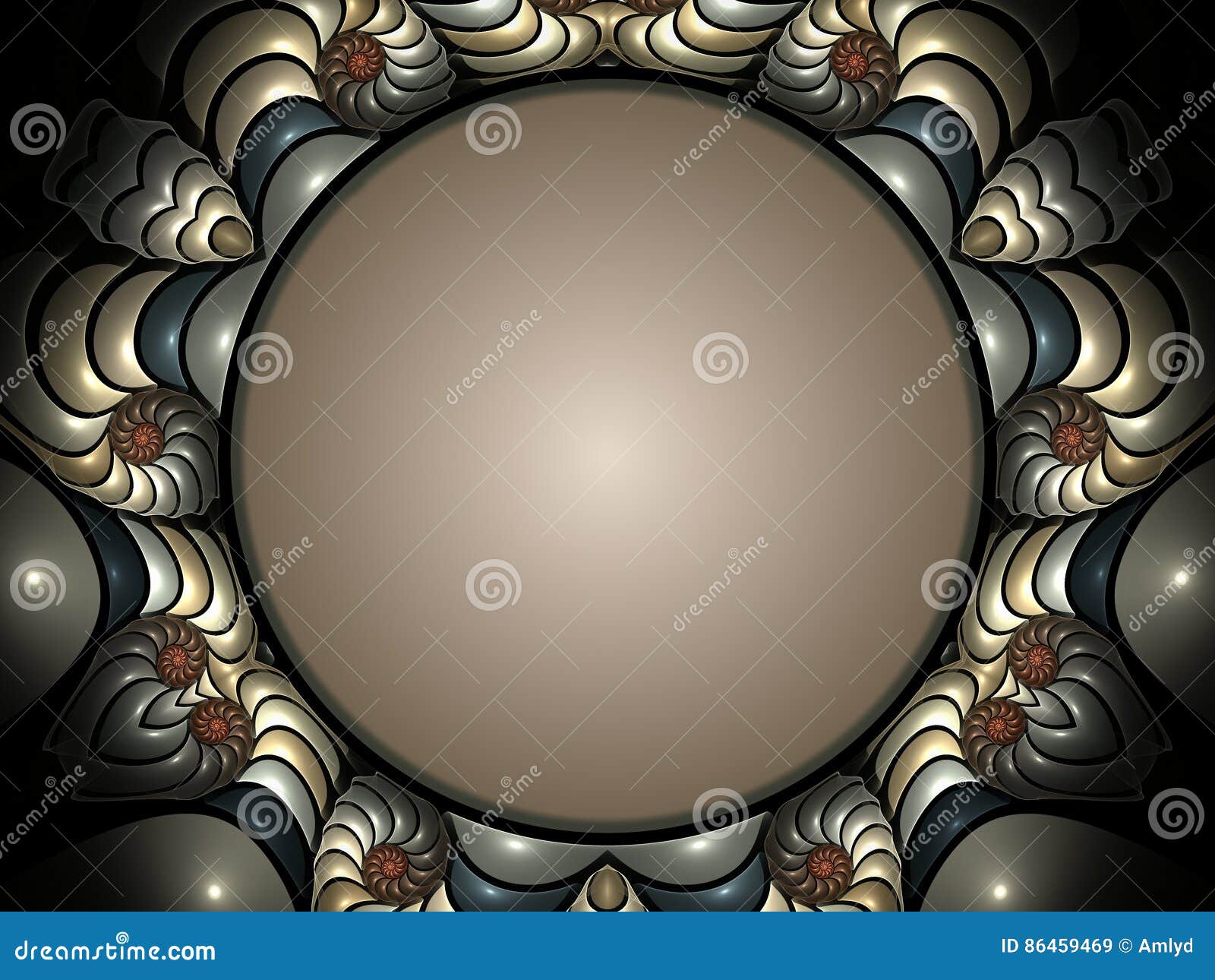 Fractal presentation stock illustration. Illustration of flowing - 86459469