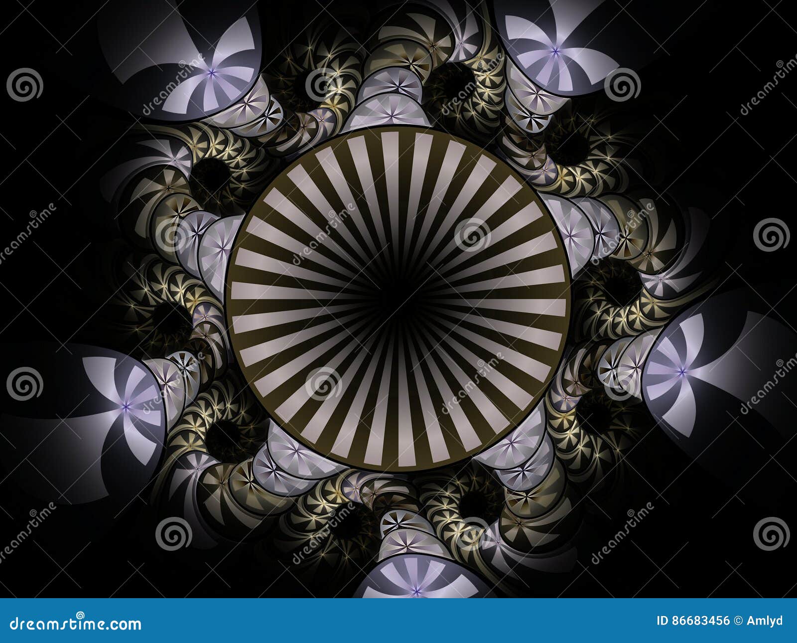 Fractal presentation final stock illustration. Illustration of amlyd ...