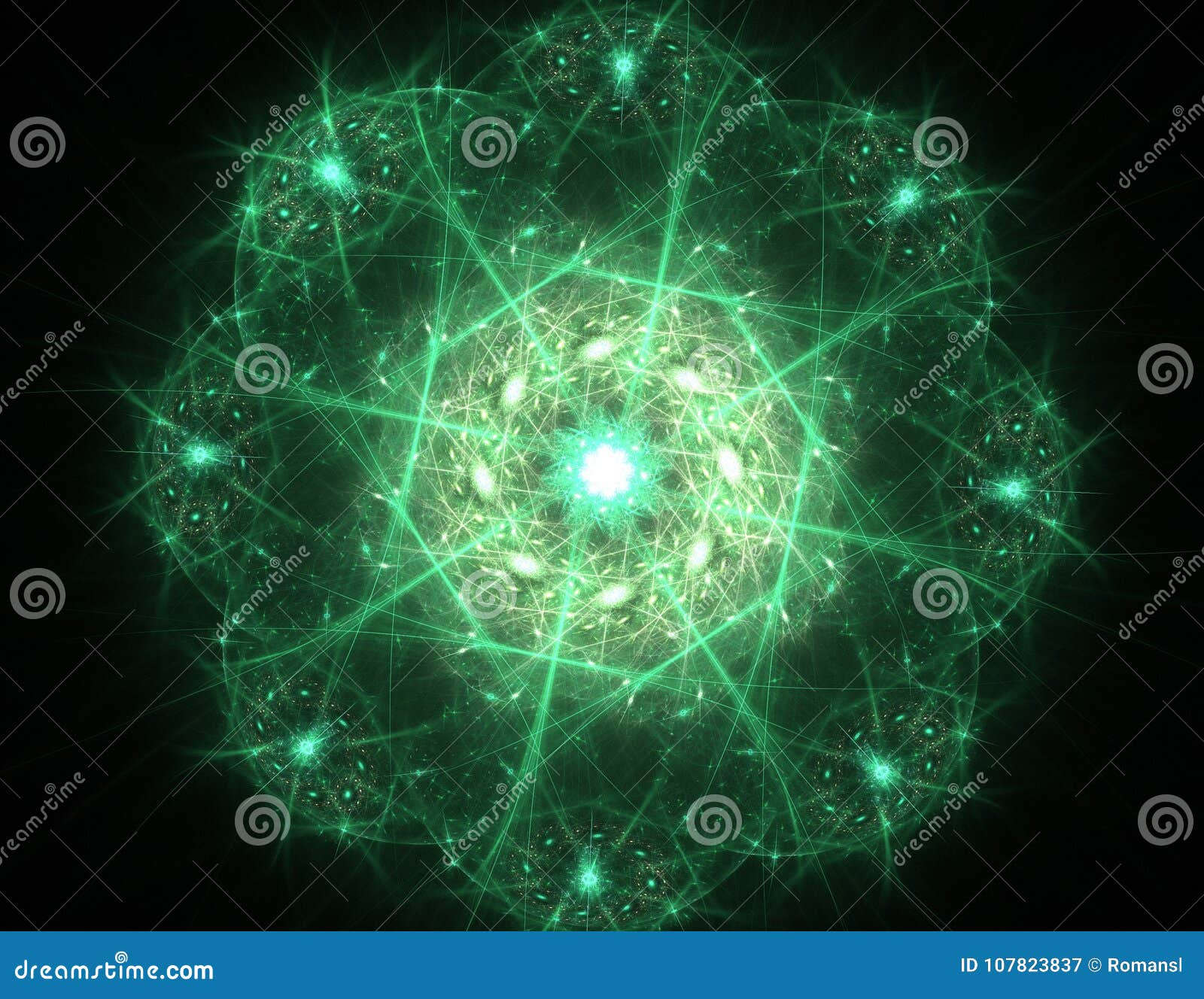 Fractal Radial Pattern on the Subject of Science, Technology and Design ...