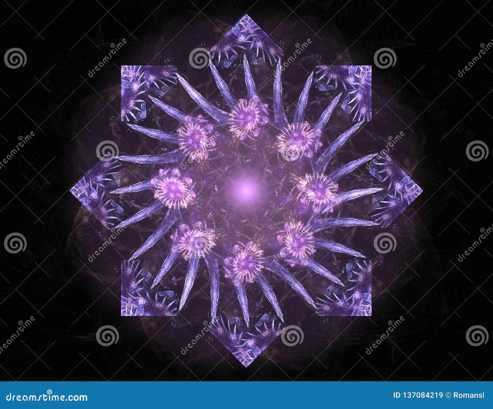 Fractal Radial Pattern on the Subject of Science, Technology and Design ...