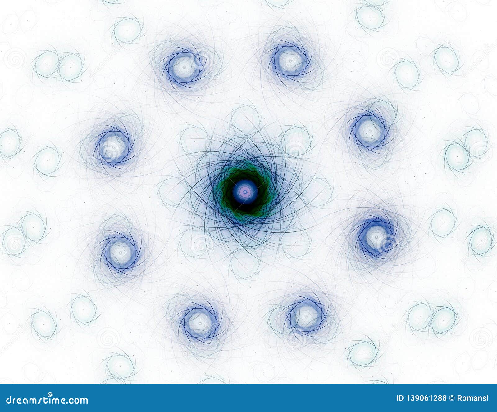 Fractal Radial Pattern on the Subject of Science, Technology and Design ...