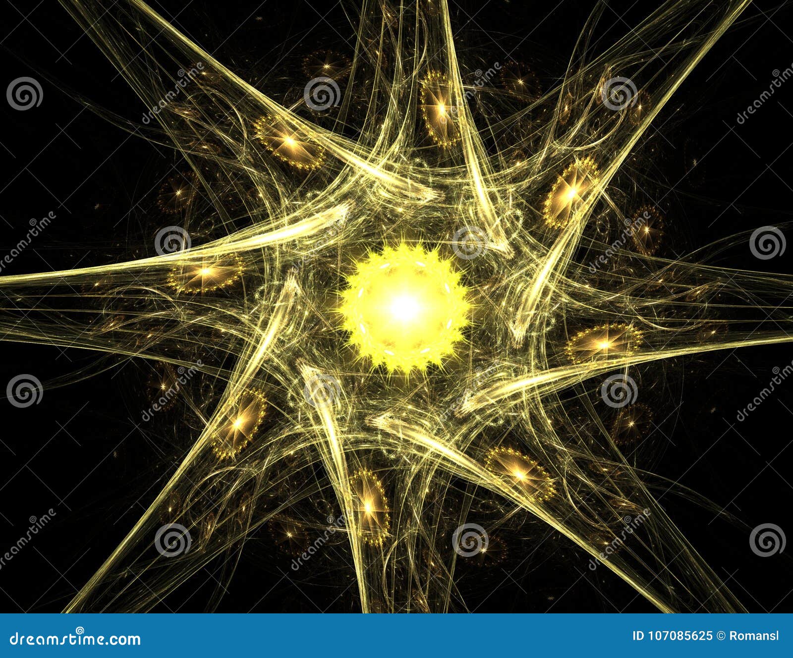 Fractal Radial Pattern on the Subject of Science, Technology and Design ...