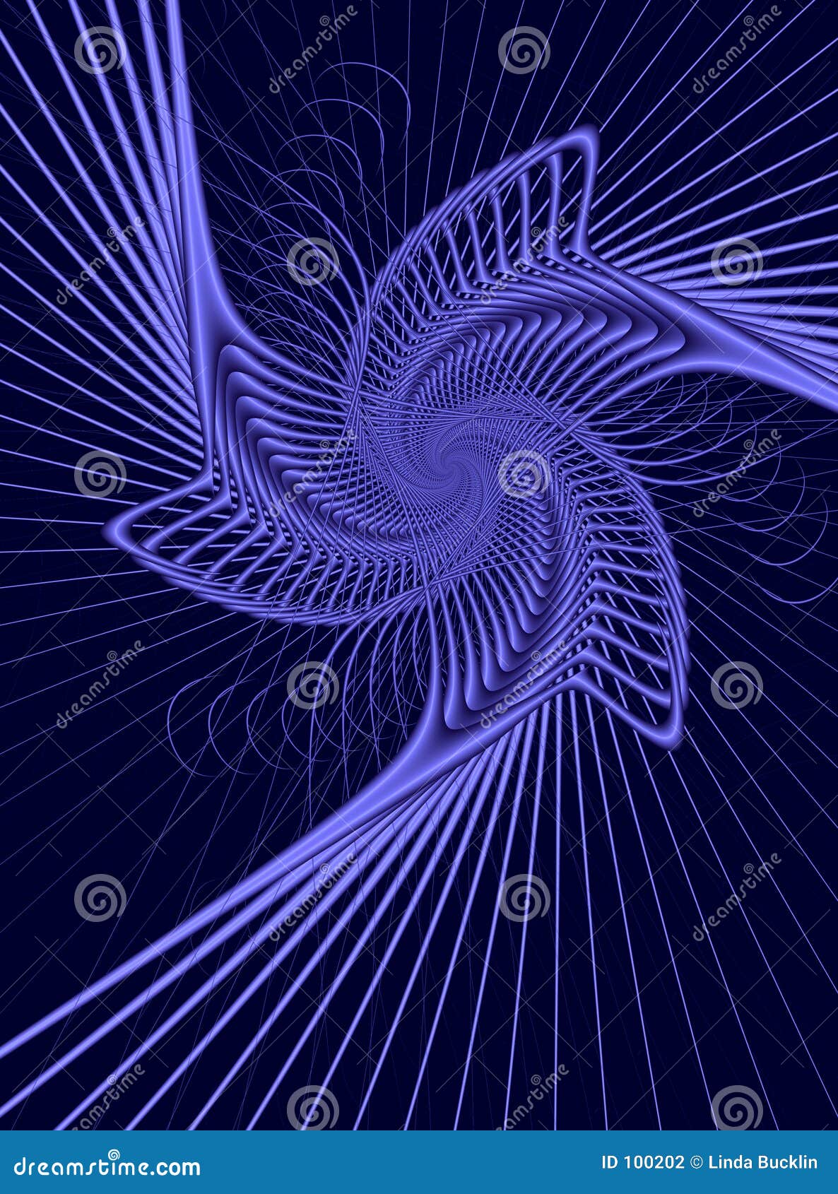 Fractal - Radiation Spiral stock illustration. Illustration of lines ...