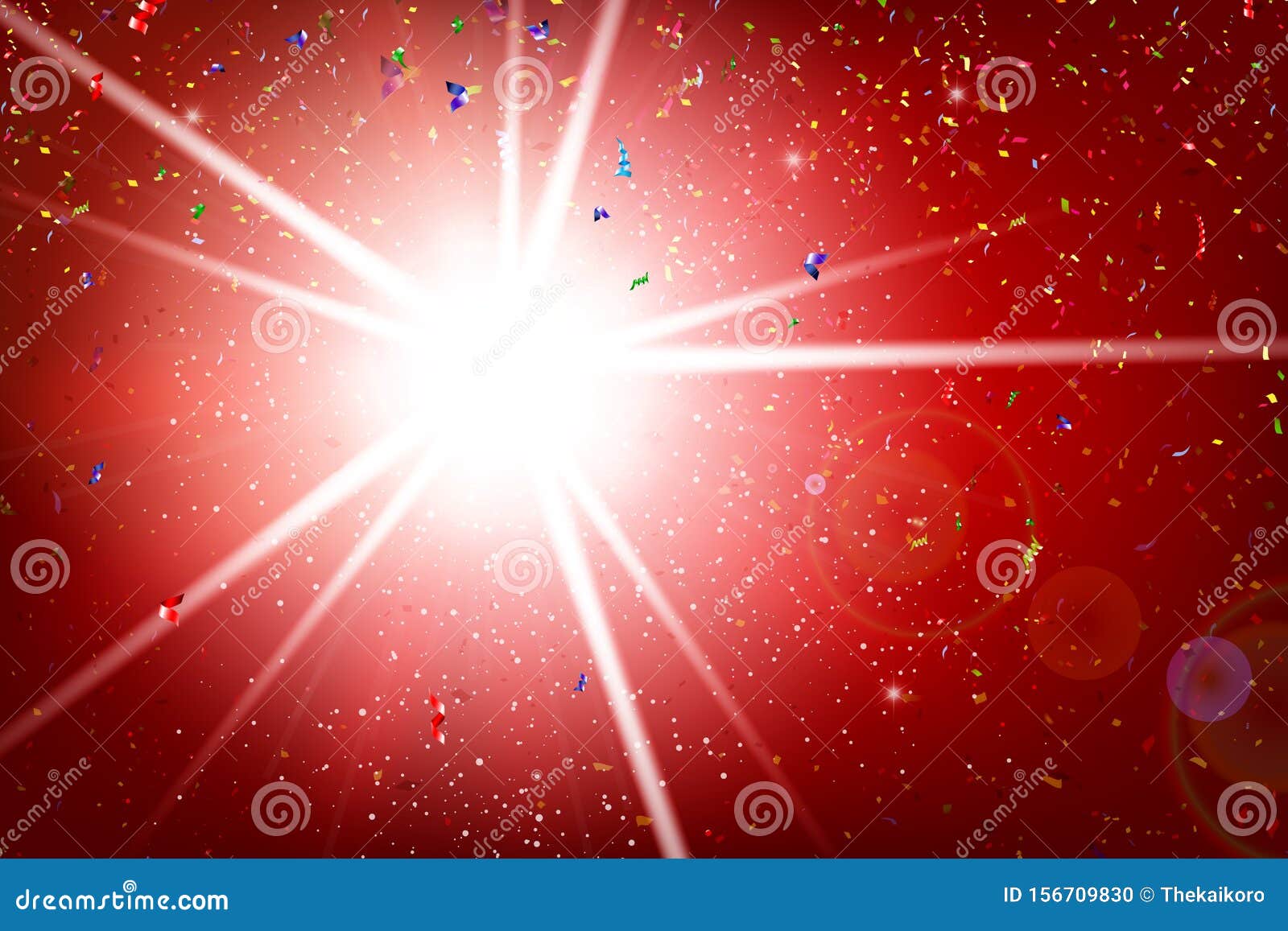 Fractal of the Rainbow Ribbon Explode and Falling on Lighting and Red ...