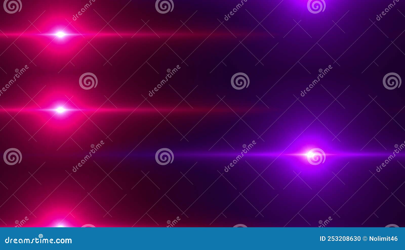 Fractal Rays with Glowing Impulse Lights Stock Illustration ...