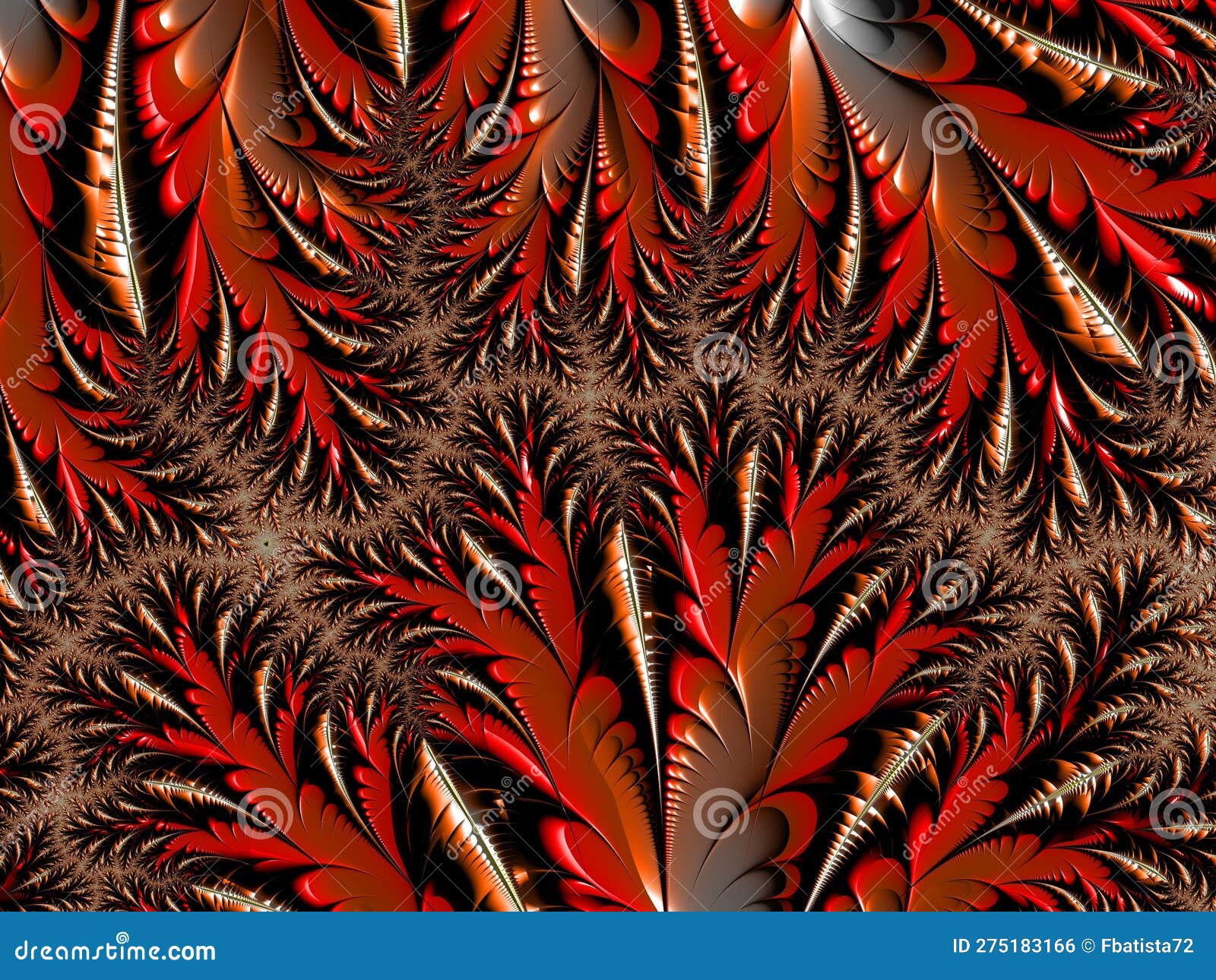 Fractal Red - Mandelbrot Set Detail, Digital Artwork for Creative ...